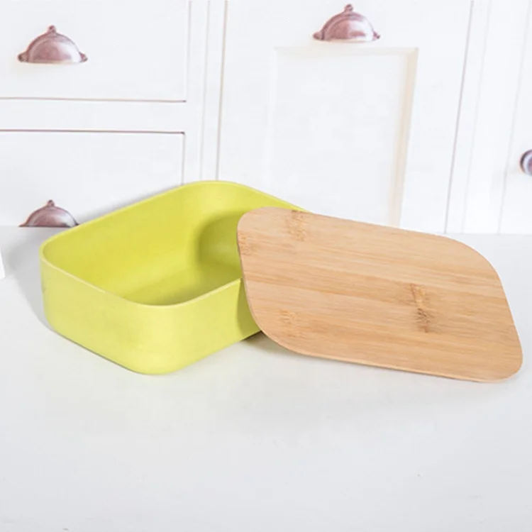 Food Grade Bamboo Lunch Box Bento Lunch Case Portable Take Away Camping ...