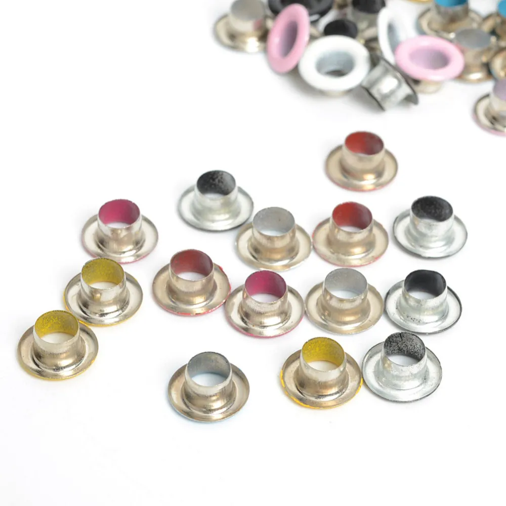 Metal Eyelets Stamping Card Making Round Mixed Color Sewing Accessories ...