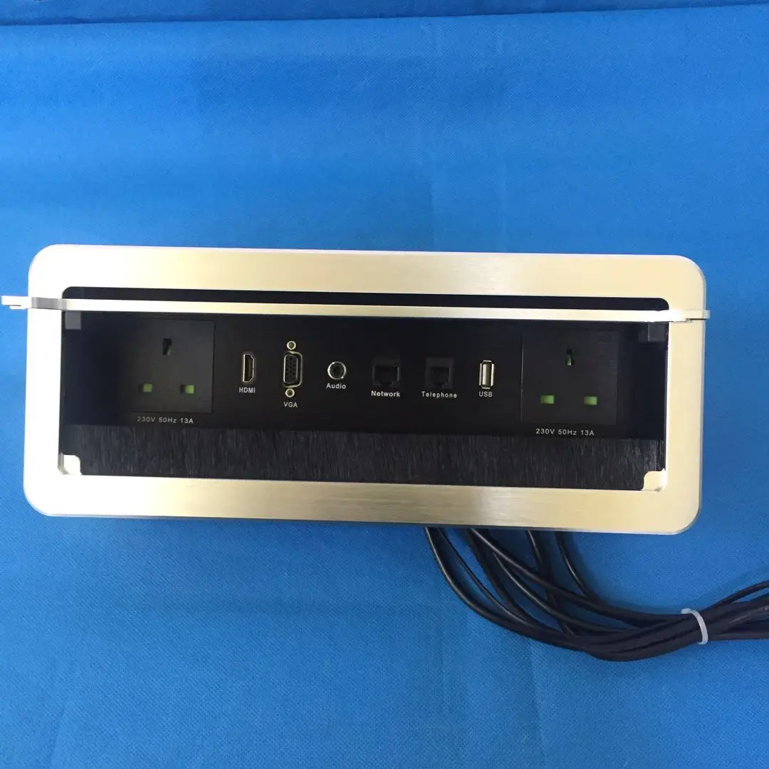 Blue Shark Table Top Electrical Clamshell Socket Outlets - Buy ...