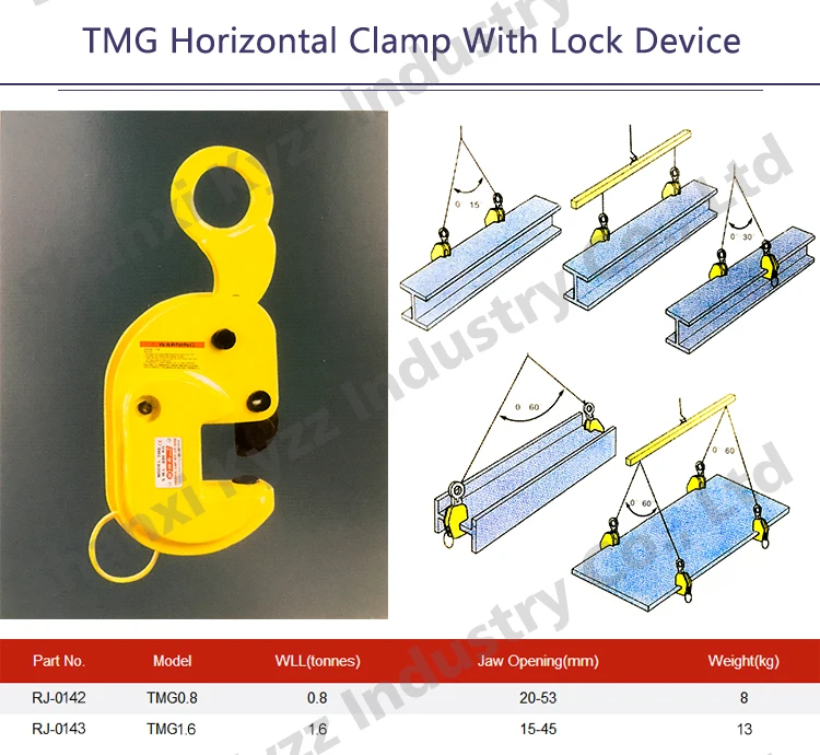 LC Horizontal Clamps - Efficient Pipe Lifting Solutions