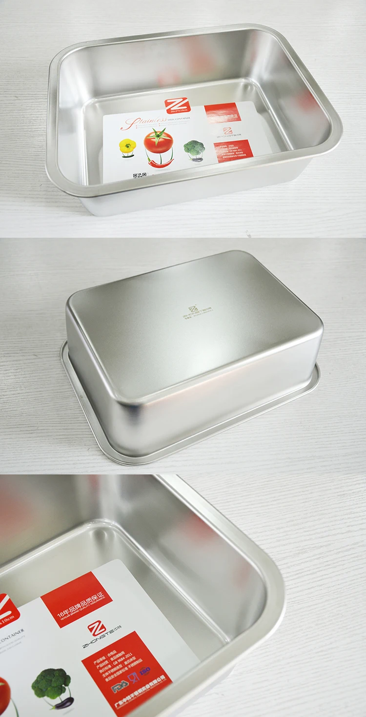 Stainless Steel Rectangle Serving Tray Food Square Tray New Style - Buy ...