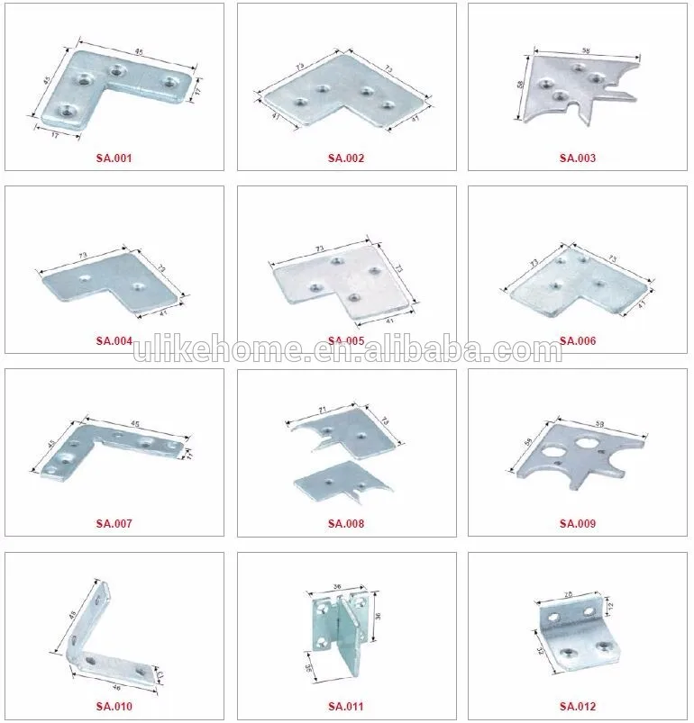 Aluminum Alloy Profile Glass Door And Window Corner Code Cabinet Drawer ...