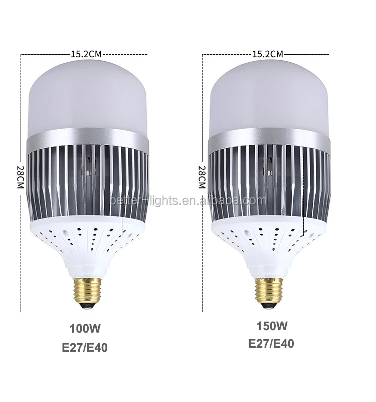 E27 E40 30W 36W 50W 80W 100W 150W Ampoule Light LED Bulbs B22 Aluminum ...