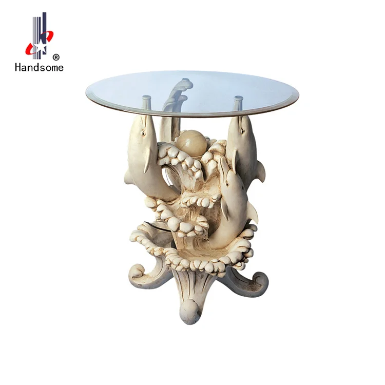 24 Inch Resin Handmade Dolphin Animal Coffee Table - Buy Dolphin Coffee ...