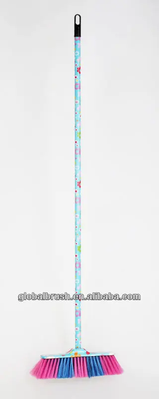 Hq0578p Zebra Printed Dustpan And Broom With Colorful Broom Handles ...