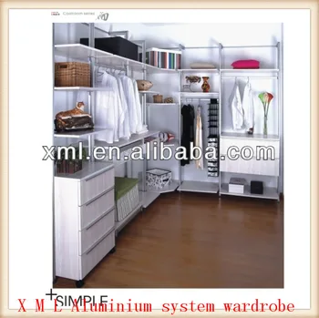 Aluminum Pole Cloakroom/aluminium Walk In Closet - Buy Aluminum Pole ...
