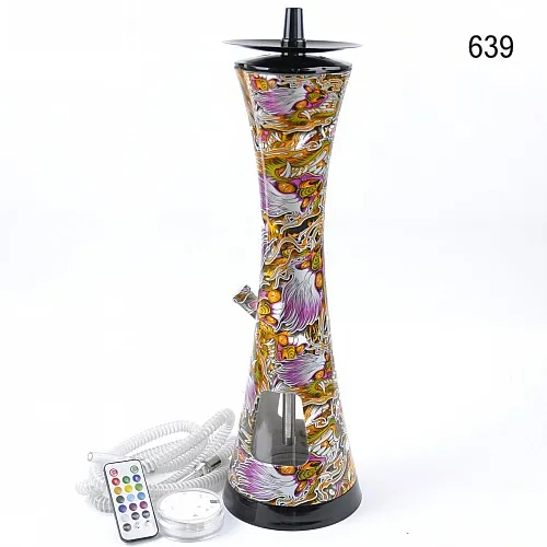 Hot Selling Slim Waist Shape Design Fashion Portable Acrylic Hookah ...