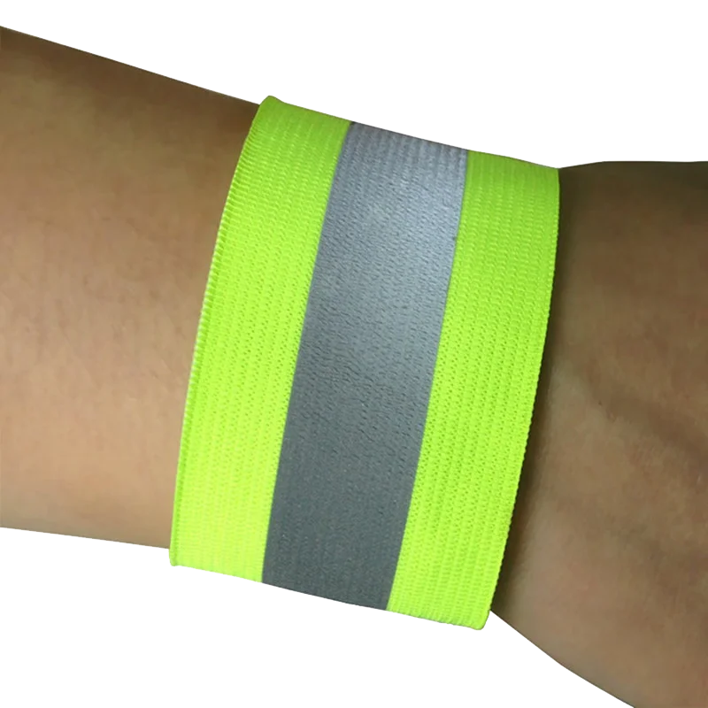 Glow In The Dark Reflective Safety Wrist Band Tape For Running And ...