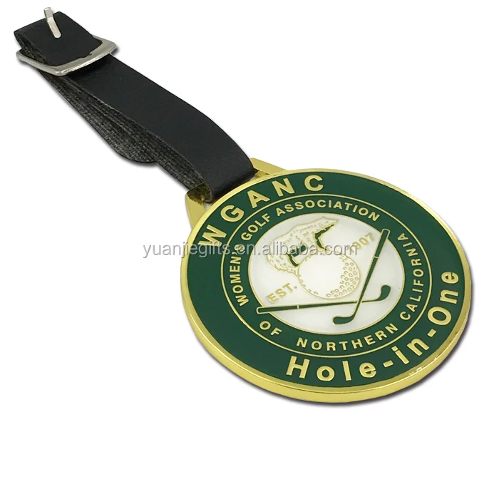 Golf Bag Tag For Clubs,Customize Logo Bag Tag With Enamel Colors,Gold ...