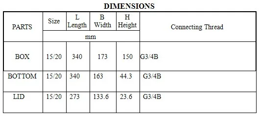 Water Meter Box Dimensions DN15 50 Multi Jet Water Meter For