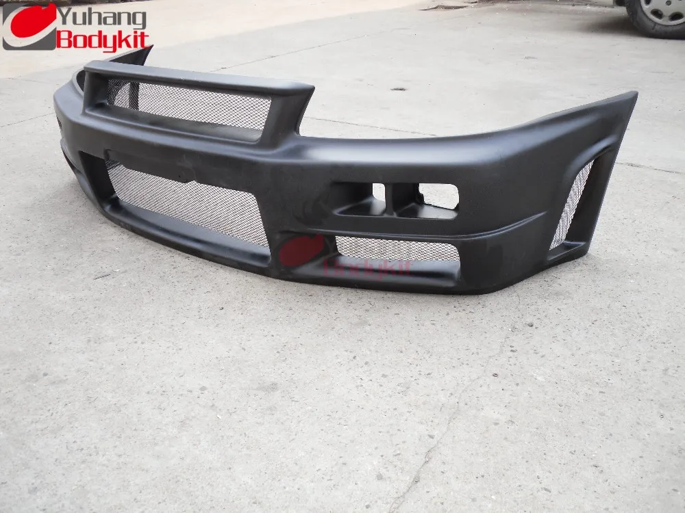 For Front Bumper Frp For Skyline R34 Gtr Fiber Glass - Buy For Skyline ...