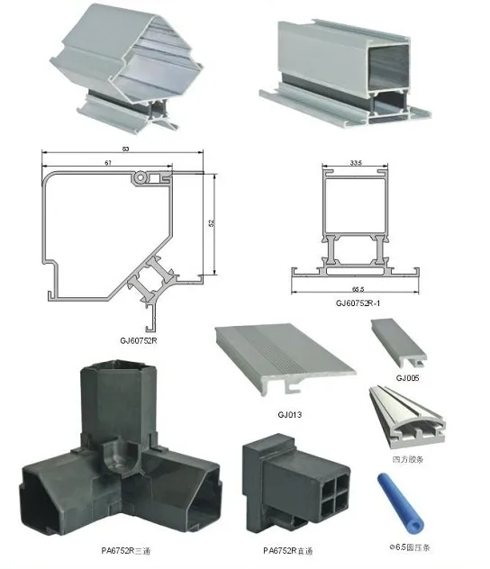Aluminum Extrusion Profiles for AHU Air Conditioner Parts