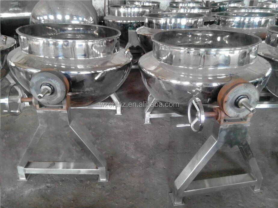 500l Steam Heating Industrial Cooking Pot For Food - Buy Industrial ...