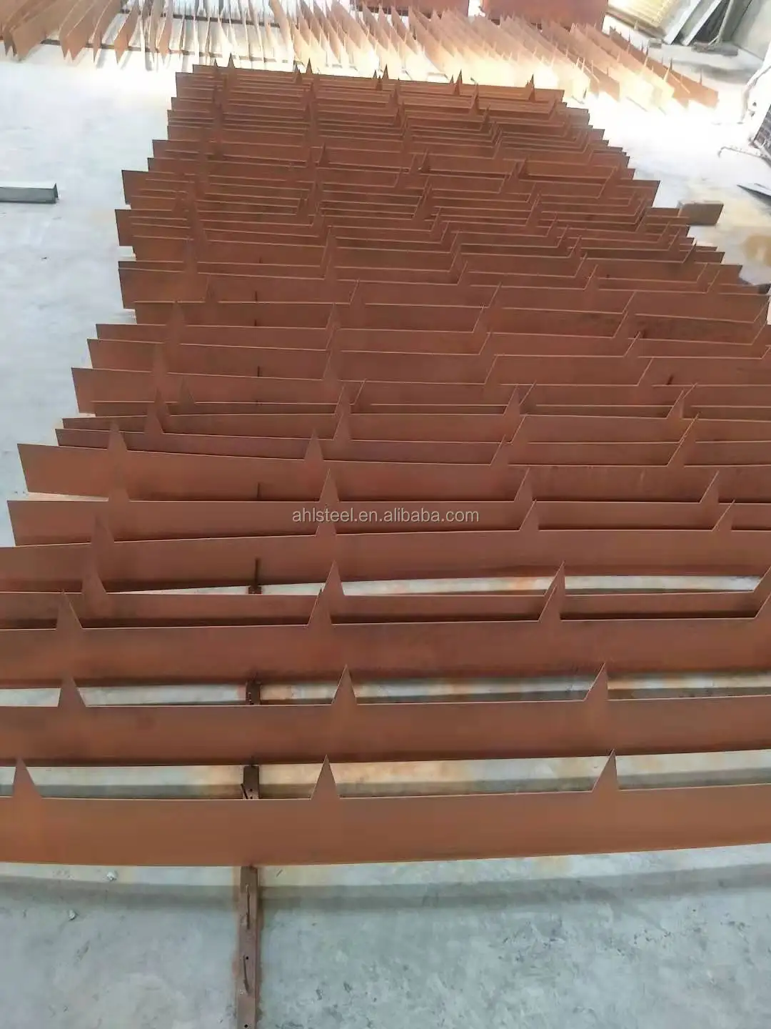 Rust Corten Steel Garden Edging Flat Panel - Durable & Stylish