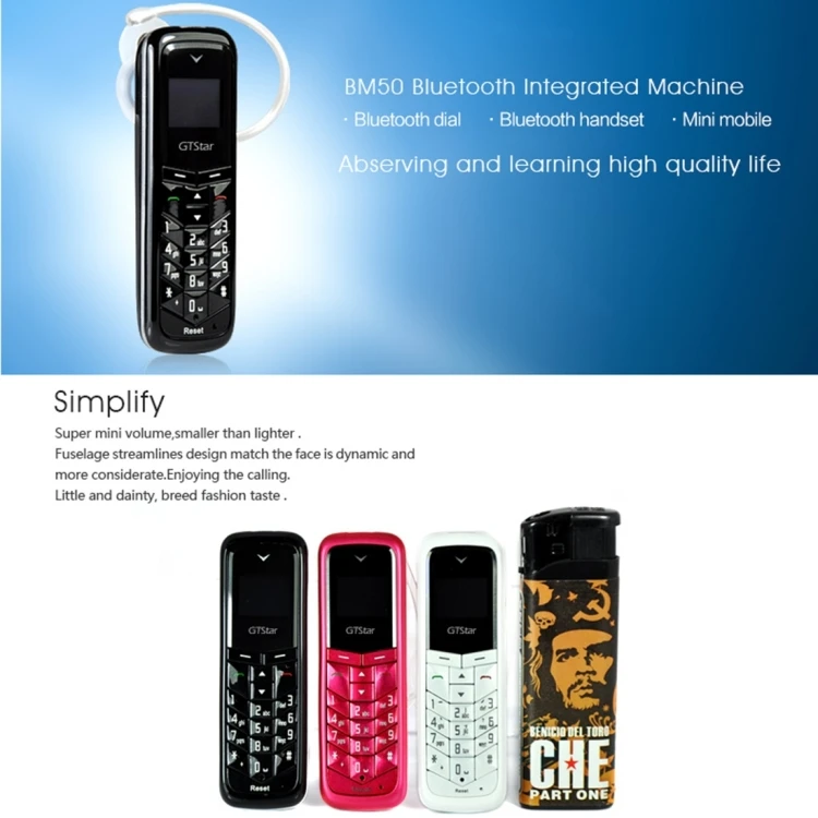 Dropshipping Gtstar Bm50 Mini Mobile Phone Hands Free Bt Dialer ...