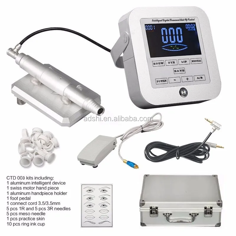 Biomaser Professional Digital Permanent Makeup Machine Kit For Eyebrow ...
