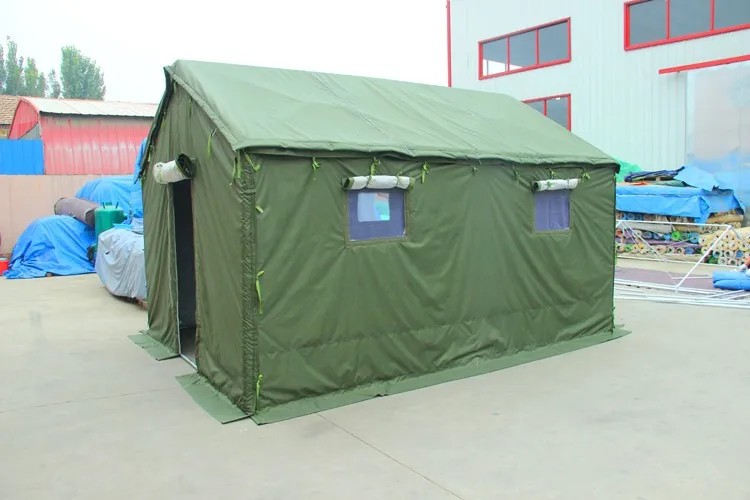 Steel Pole Army Green Tactical Military Mess Tent Canvas Wall Tent ...