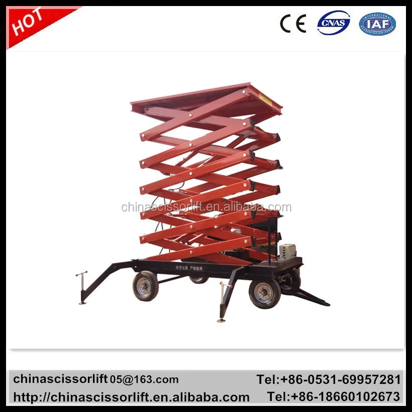 12m Simple Lifting Mechanism Hydraulic Scissor Lift Skyjack Scissor ...