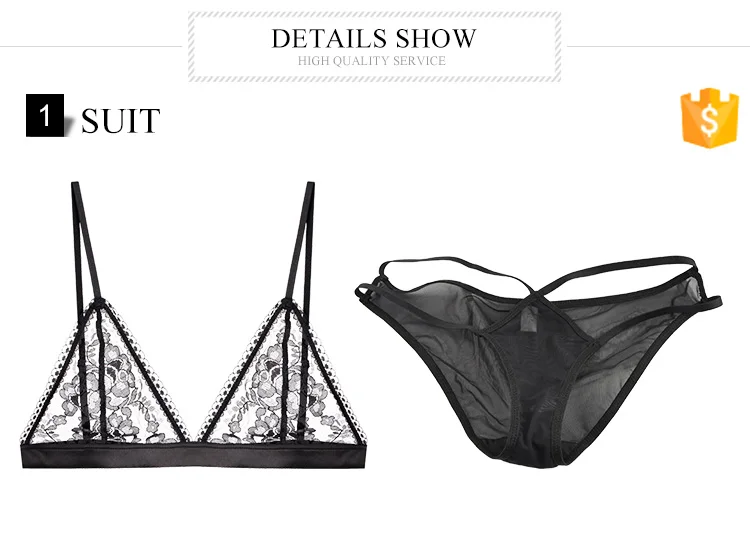 Professional Factory High Quality Sexy Ladies Wireless Cup Lace Bra And ...