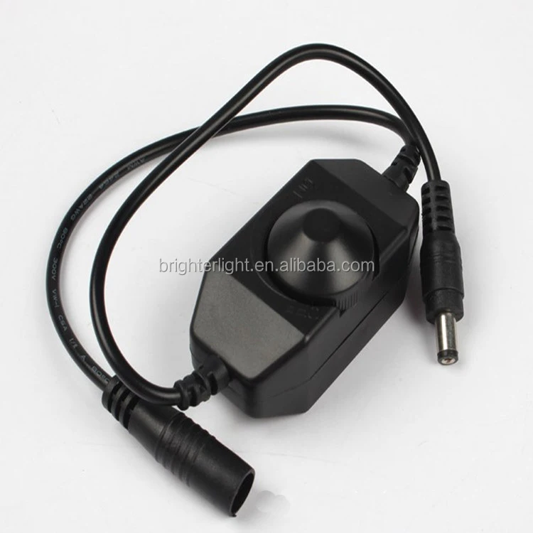 Rotary Control Led Dimmer Switch 12v 24v 2a Led Strip Light Controller ...