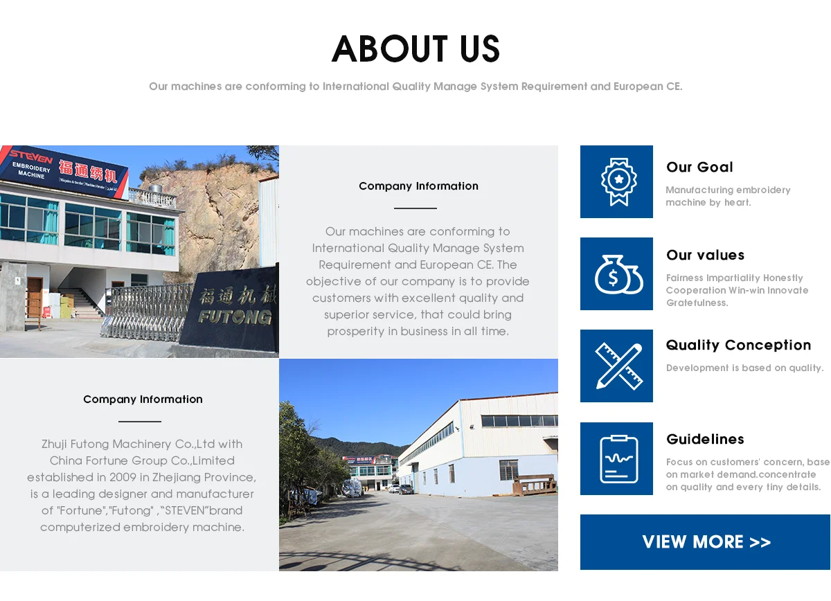 Zhuji Futong Machinery Co., Ltd. - embroidery machine, cap embroidery ...