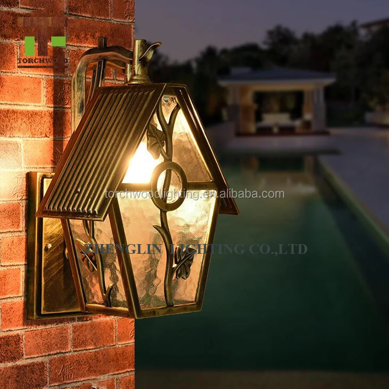 E27 Bronze Ip55 Aluminum 220v Led Wall Lamp - Buy Waterproof Decorative ...