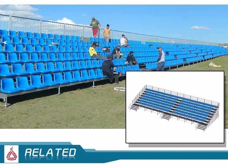 Useful Stadium Seating System Metal Mobile Tiered Seating Sport Indoor ...