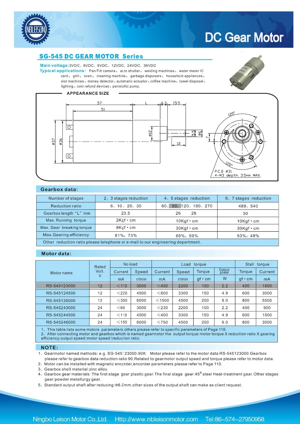 Dia 37mm Gearbox Motor 12v Low Rpm Electric Gear Dc Motor - Buy Gear ...