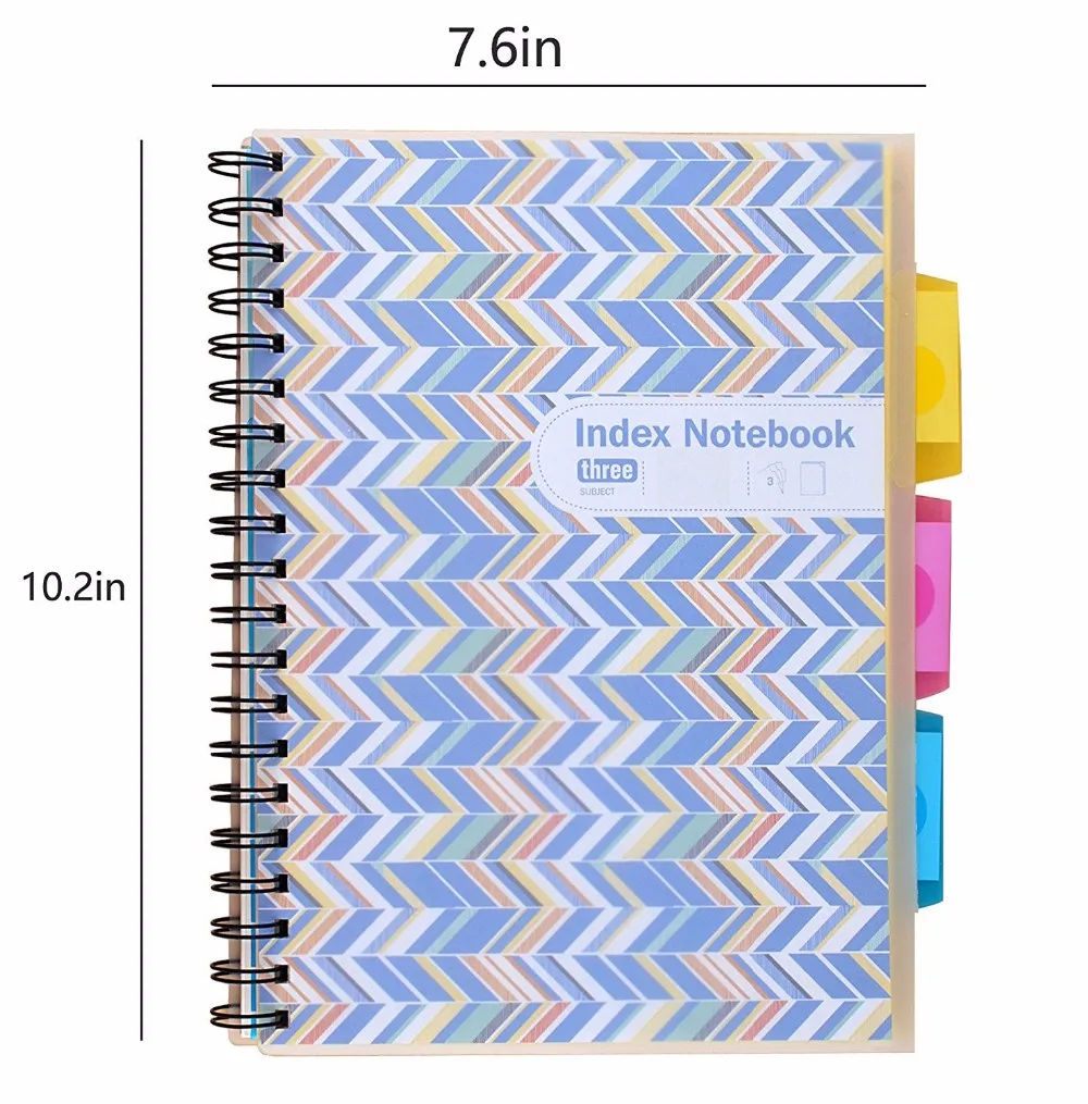 Pvc Pp Cover Spiral Notebook With Colored Index Tab Divider - Buy Pvc ...