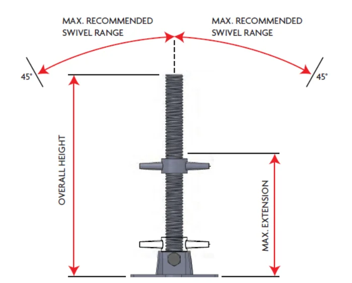 Swivel Base Jack Scaffolding Adjustable Base Jack - Buy Swivel Base ...