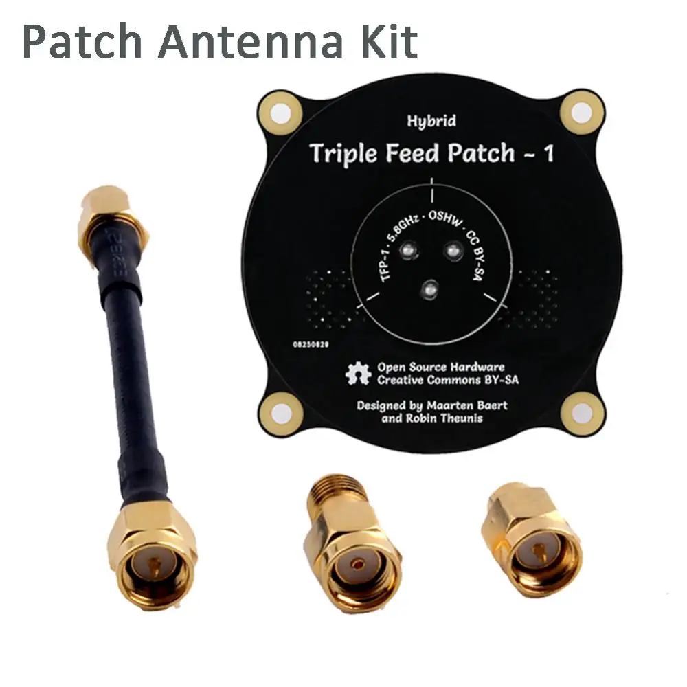 Upgraded 5.8ghz 9.4dbi Fpv Triple Feed Patch Antenna With Adapter And ...