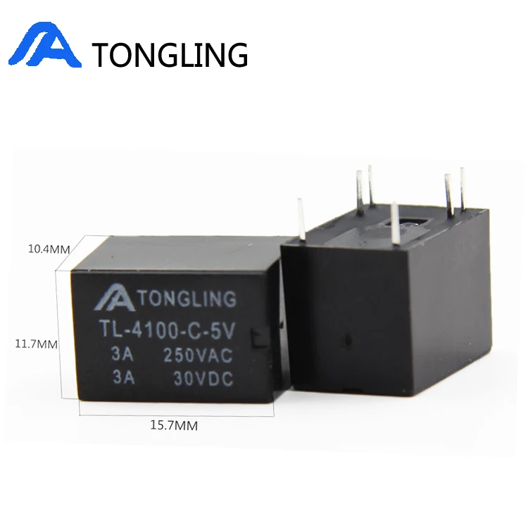 Hrs1h-s Dc5v 4100 Small Signal Relay Dc5v Six Feet Electric Relay 3a ...