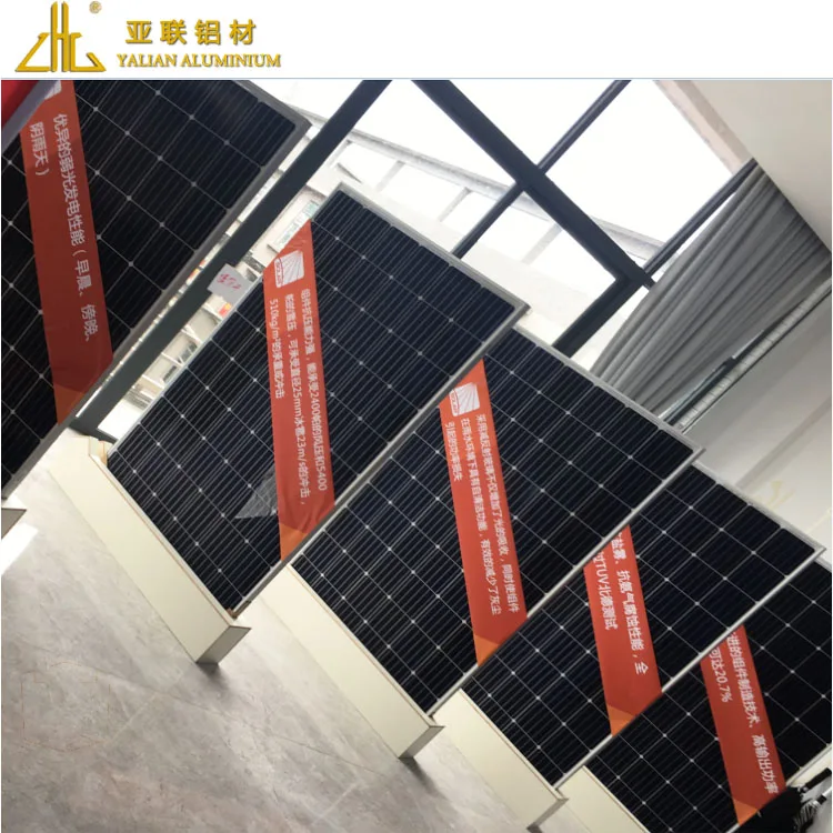 Perfil de aluminio Solar para marco de Panel Solar, 6063-T5, anodizado ...