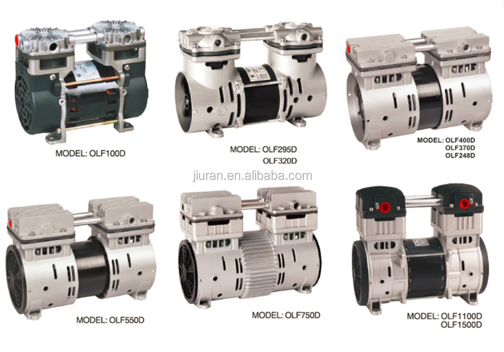 AC110V 220V DC24V Oil-Free Rocking Piston Air Compressor