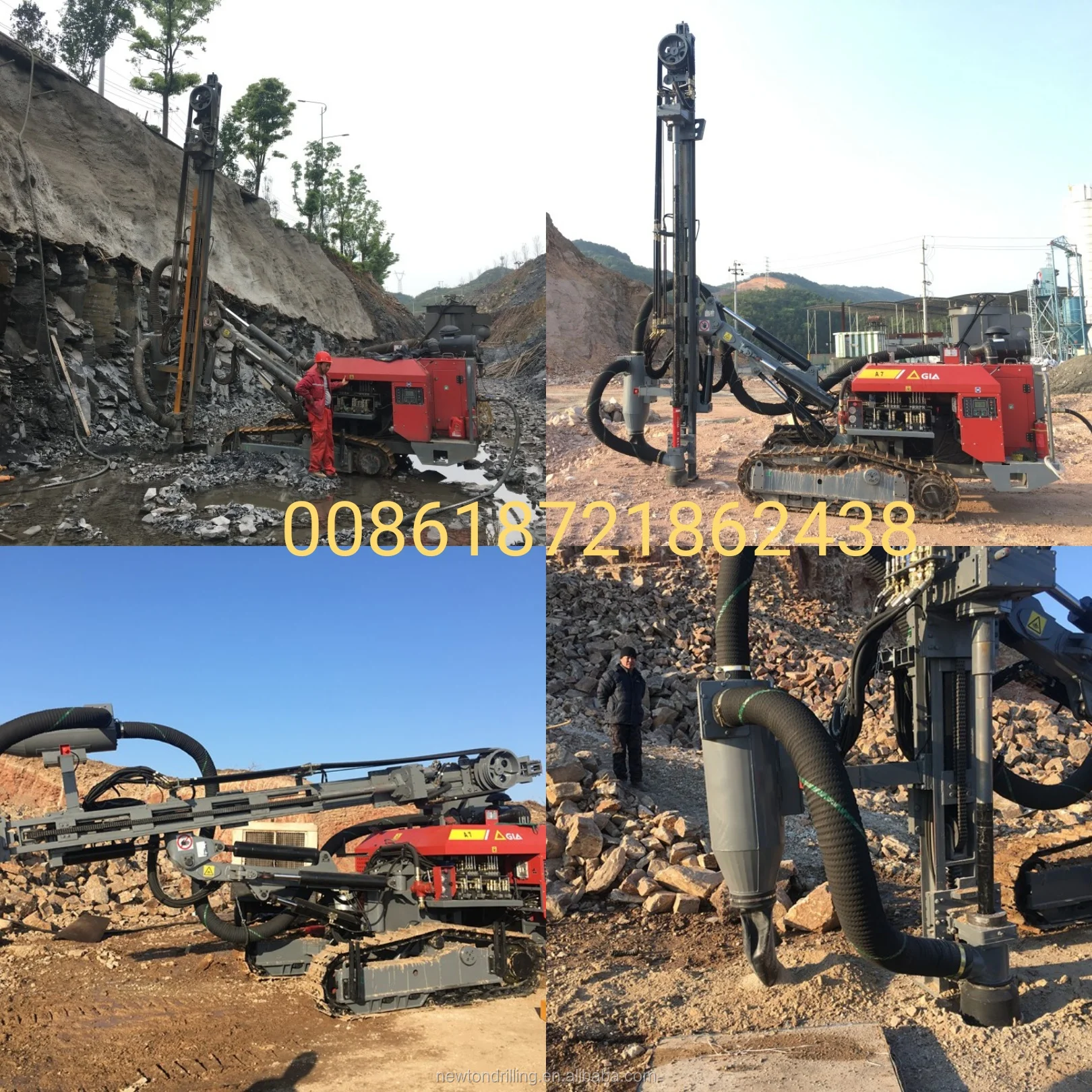 GIA Series A7 Hard Rock Open Pit Mining Crawler Drilling Rig