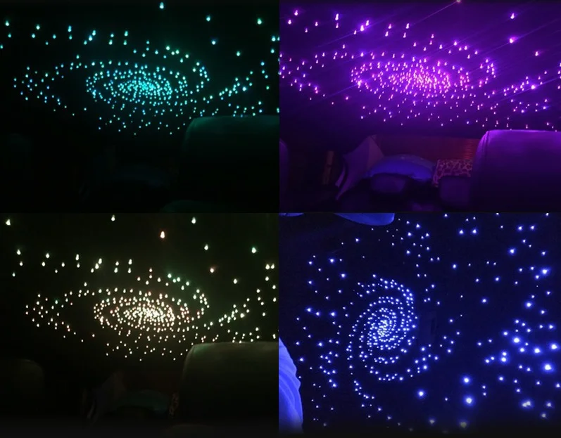 12V 16W Car Star Ceiling Light Kits - Fiber Optic Lights