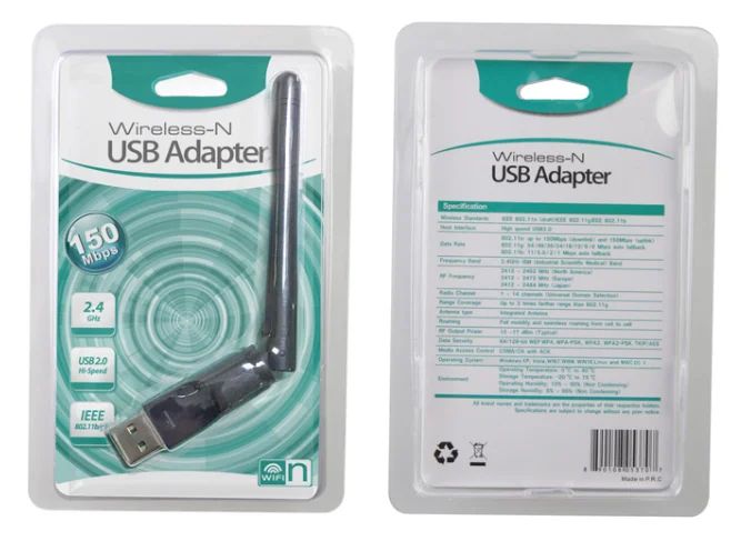 MTK 7601 Chipset USB 802.11N 150mbps Wifi Dongle Adapter