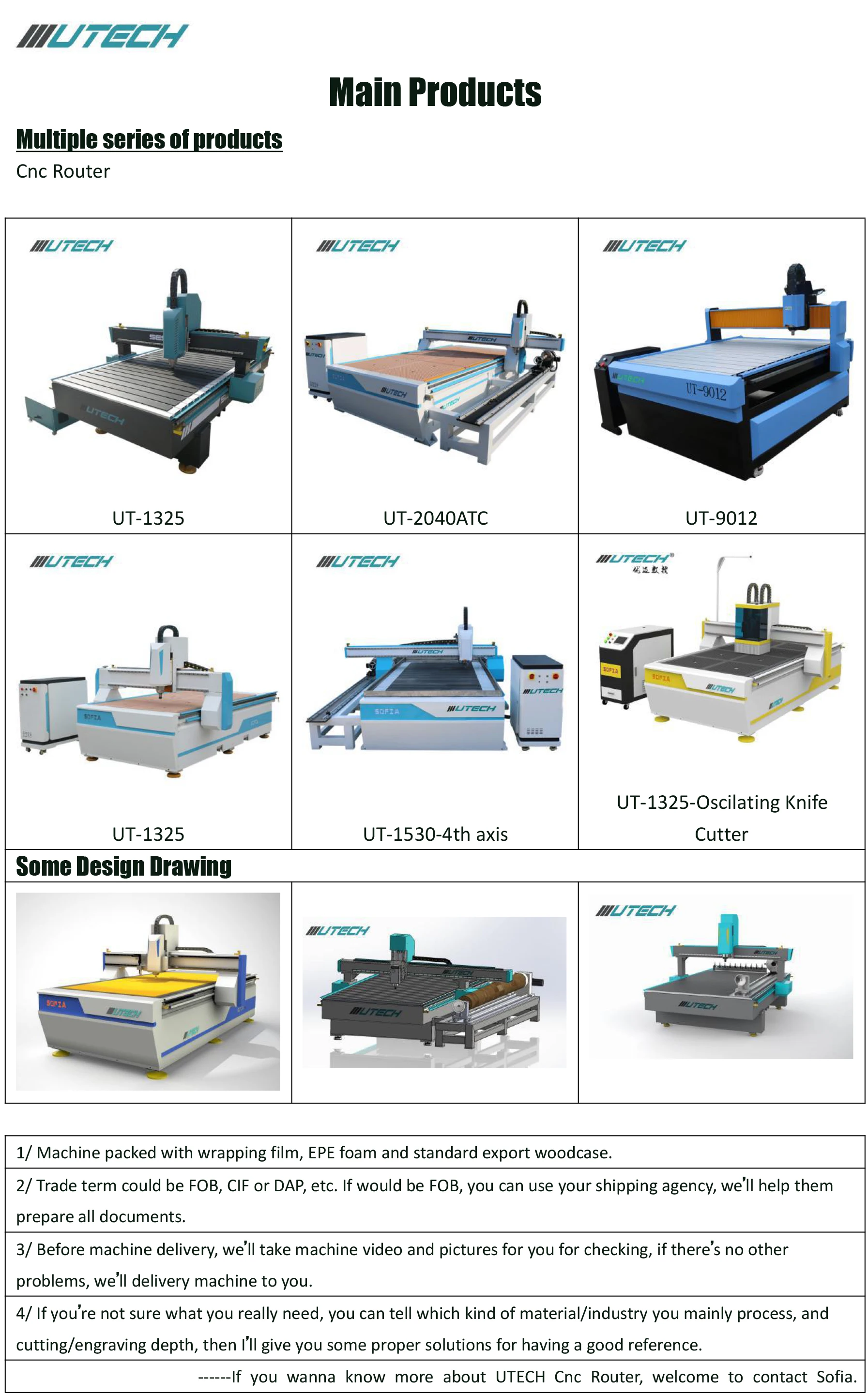 UTECH 4 Axis CNC Router - High-Accuracy Router Not Made in China