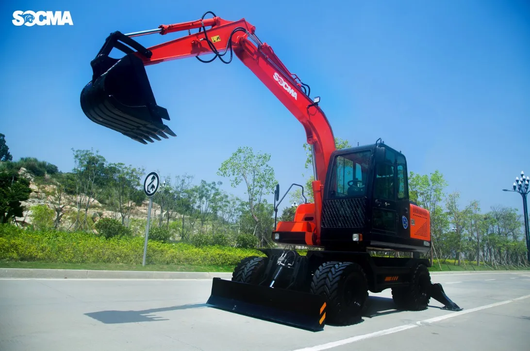 9t Wheel Excavator,Hydraulic Type Excavator - Buy 9t Wheel Excavator ...