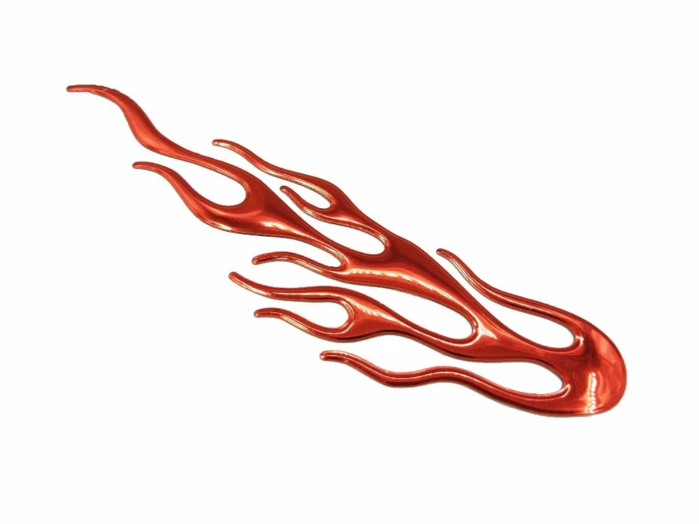 Cool Fire Flame 3d Car Sticker Car Styling Emblem Badge Sticker ...