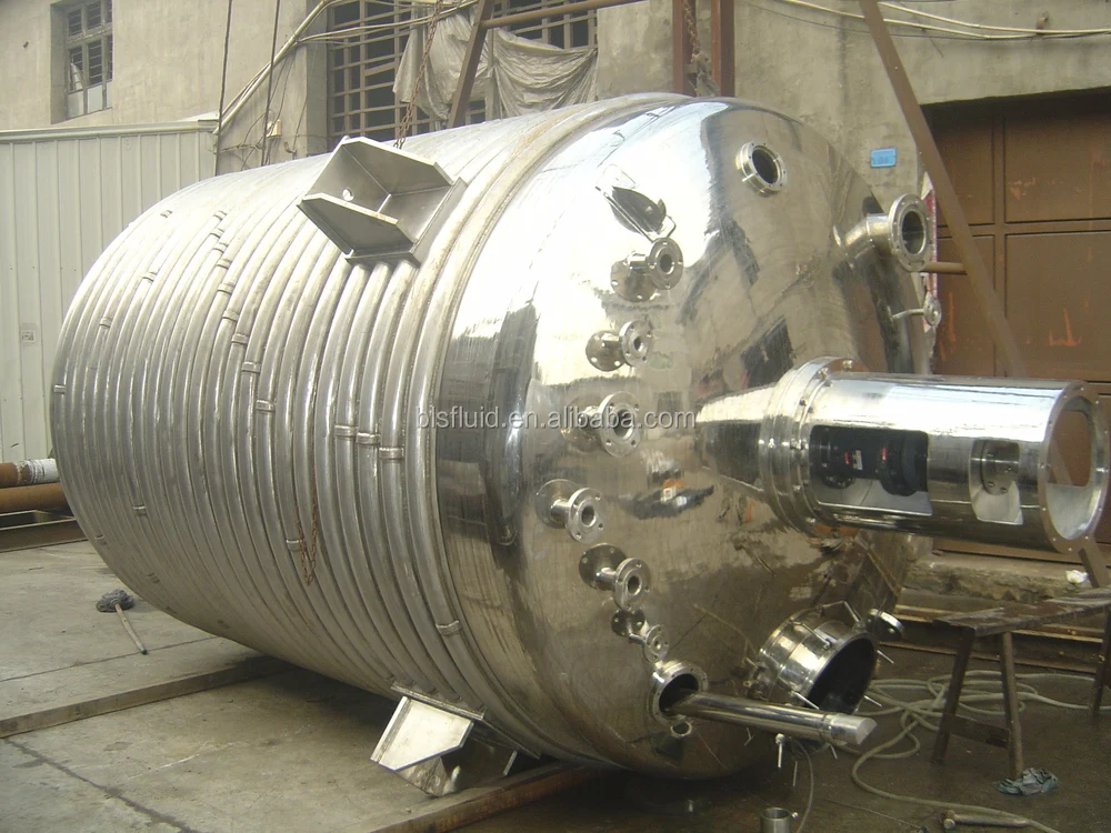 Industrial Jacketed Vertical Steel 100 Liter Batch Stirred Chemical ...