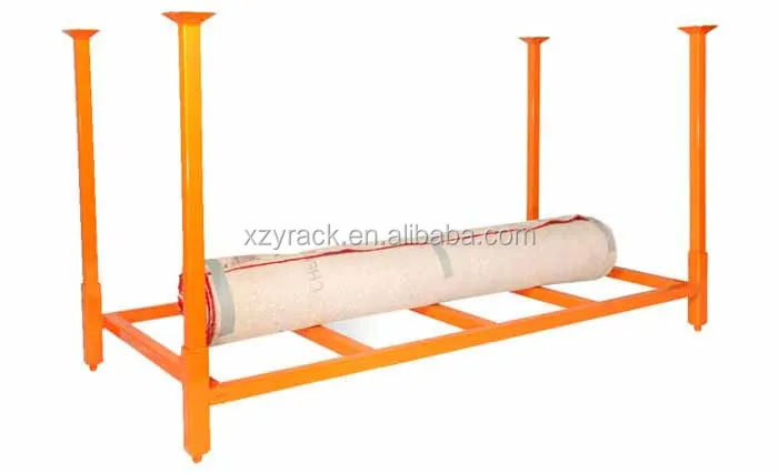 Stackable Industrial Steel Fabric Roll Storage Racks