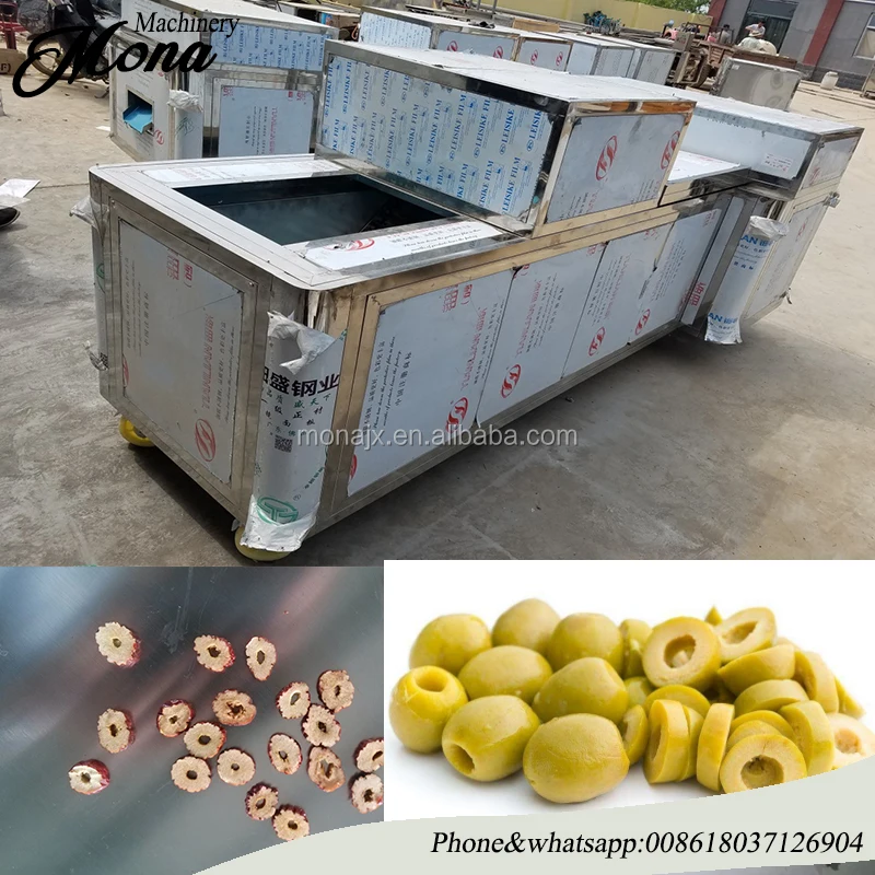 High Cutting Speed Olives Slicer/ Fresh Olive Slice Cutting Machine ...