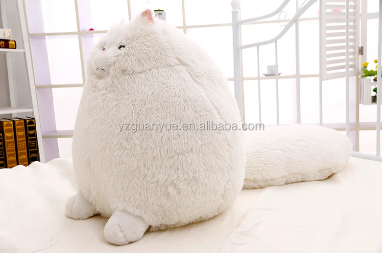 Fat Cat Plush Toy - Soft Stuffed Persian Cat Doll
