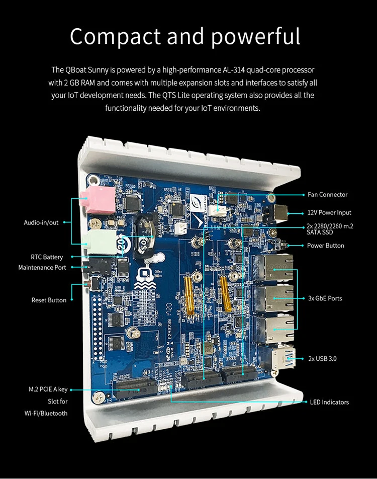 Qnap Qboatsunny Single Nas Board For Iot Developers - Buy Nas Single ...