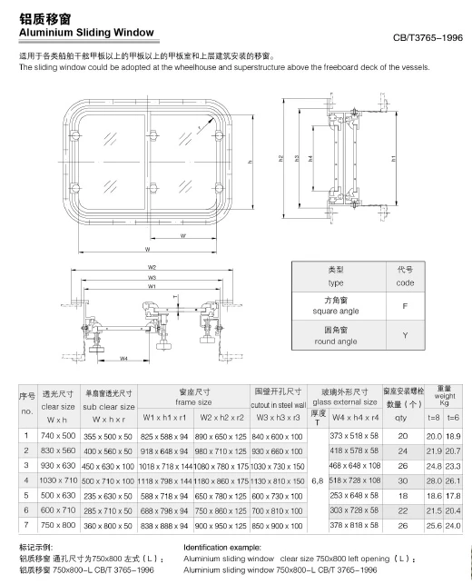 Marine Aluminum Sliding Windows Ship Rectangular Window For Boat - Buy ...