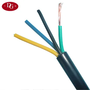 Low Voltage Rvv Insulated Electric Power Cable 4x1.5mm2 4x0.5mm2 4x0 ...