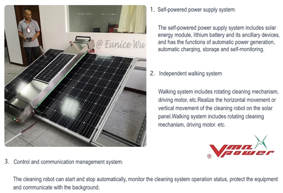 Multifit Automatic Solar Panel Cleaning Robot Portable Dry/water ...