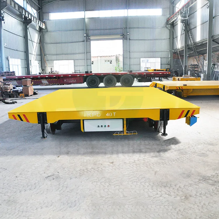 Heavy Load Material Handling Motor Driven Transfer Trolley On Rail ...