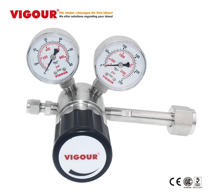 Oxygen Cylinder Pressure Regulator N2 Regulator With Gauge - Buy Oxygen ...